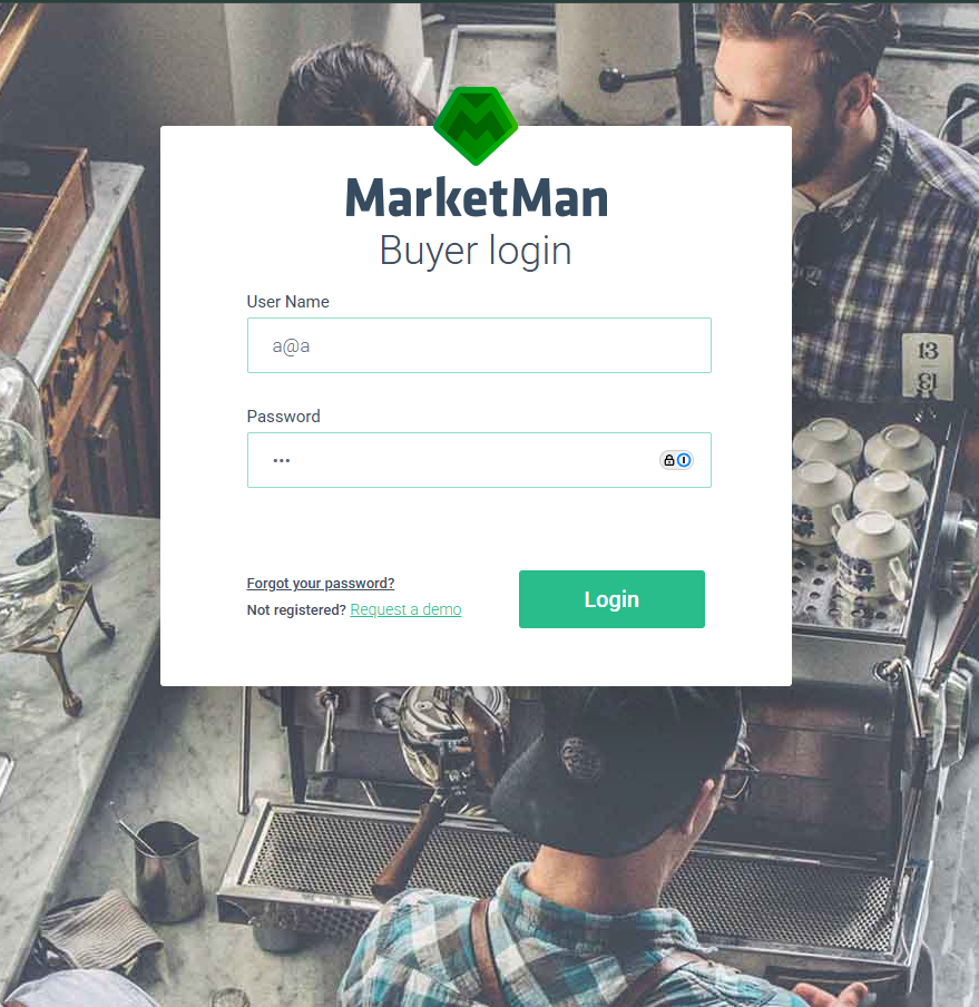 MarketMan - My User - Forgot your password? How to reset login information